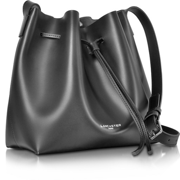 Lancaster | Bags | Lancaster Paris Pur Smooth Leather Bucket Bag Blue ...